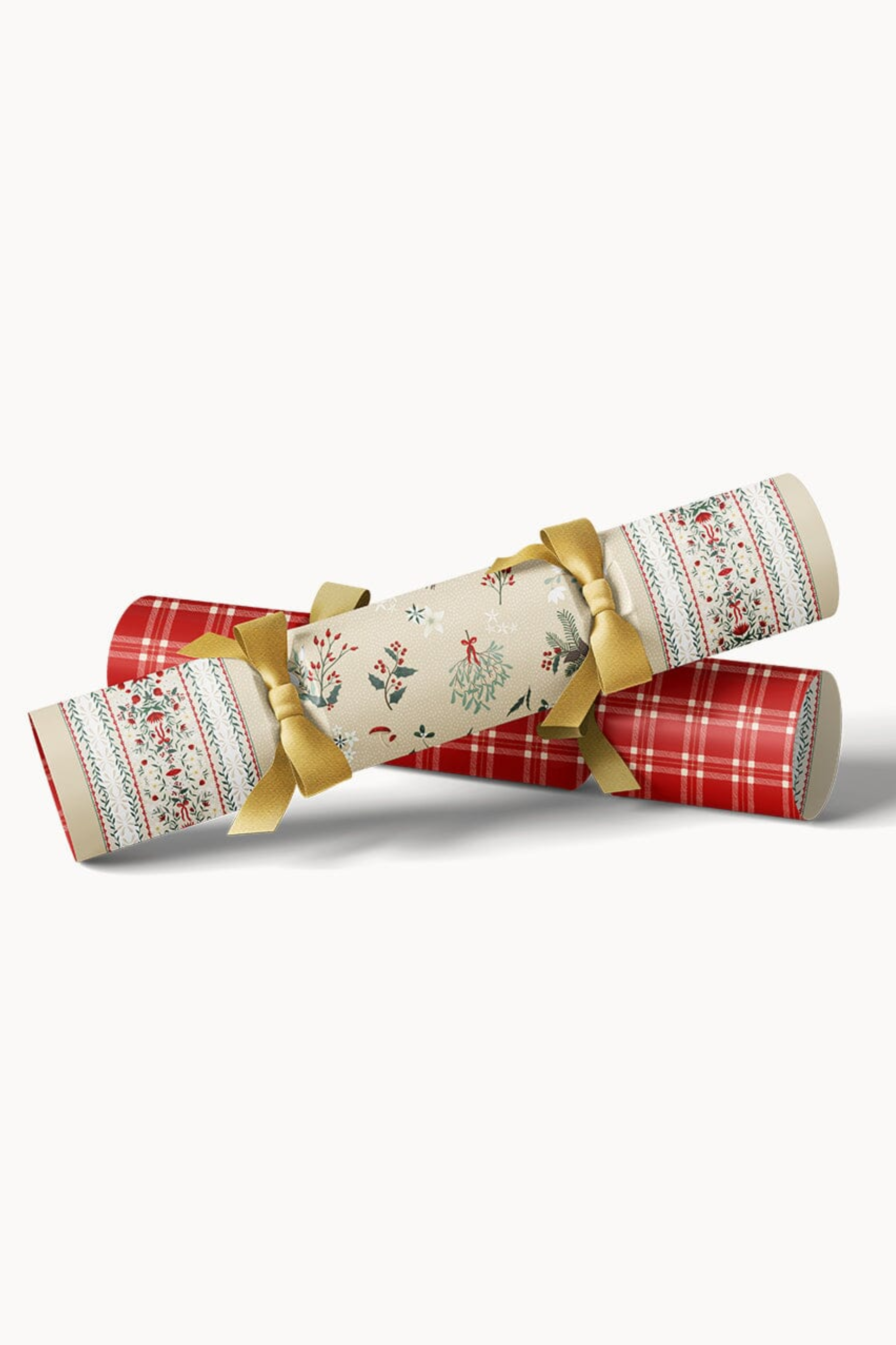 Bespoke Letterpress 10 Pk Christmas Cracker Kit - Heirloom Holly | Mookah