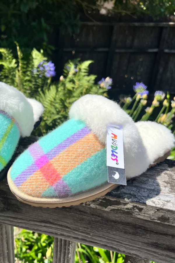 Buy Tartan Moodle Sheepskin Slippers for Ultimate Comfort + Style – Mookah